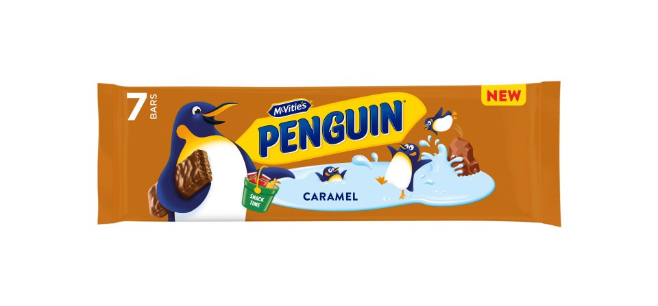 McVitie's has launched a new Penguin bar: a caramel flavor is now ...