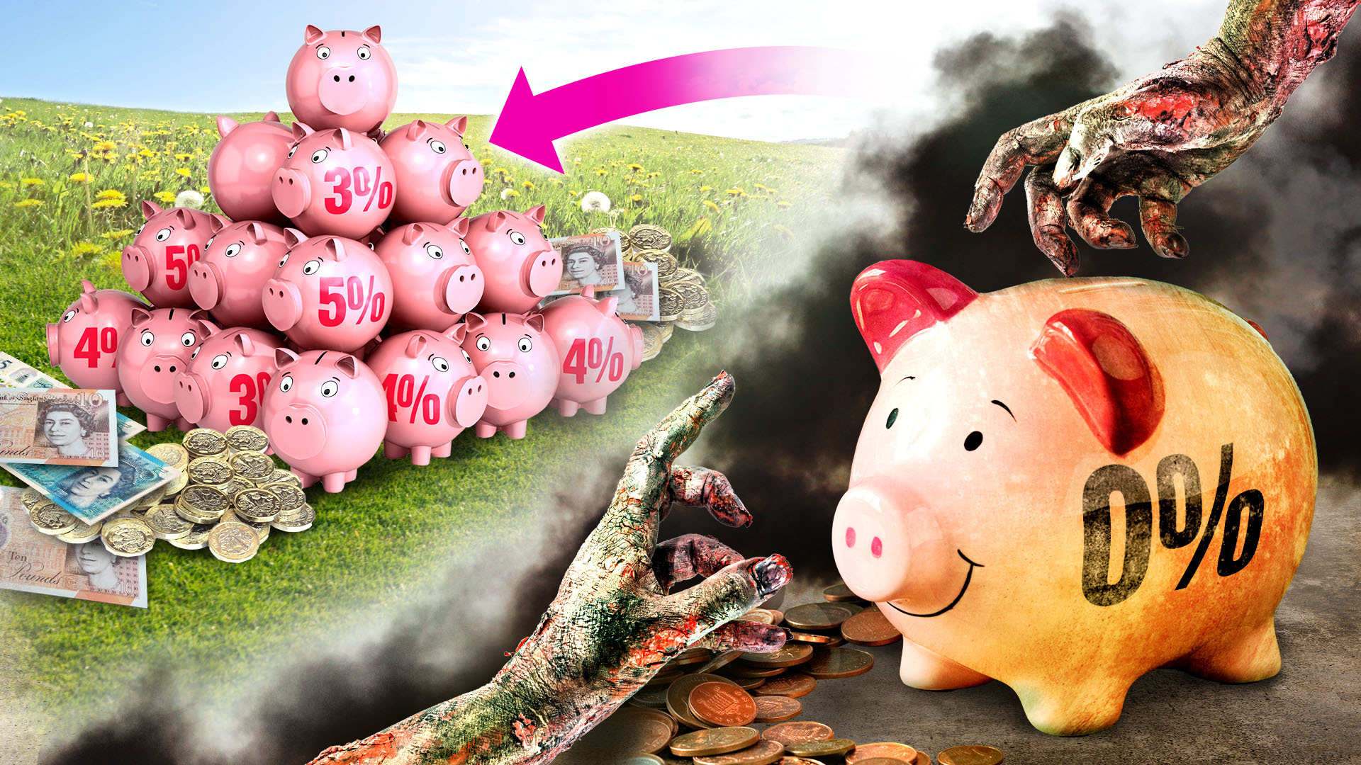 Millions of Britons are losing hundreds of pounds: money in zombie ...