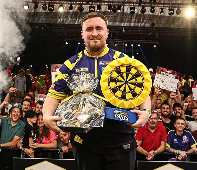 Luke Littler won the tournament in Belgium and received an unusual ...